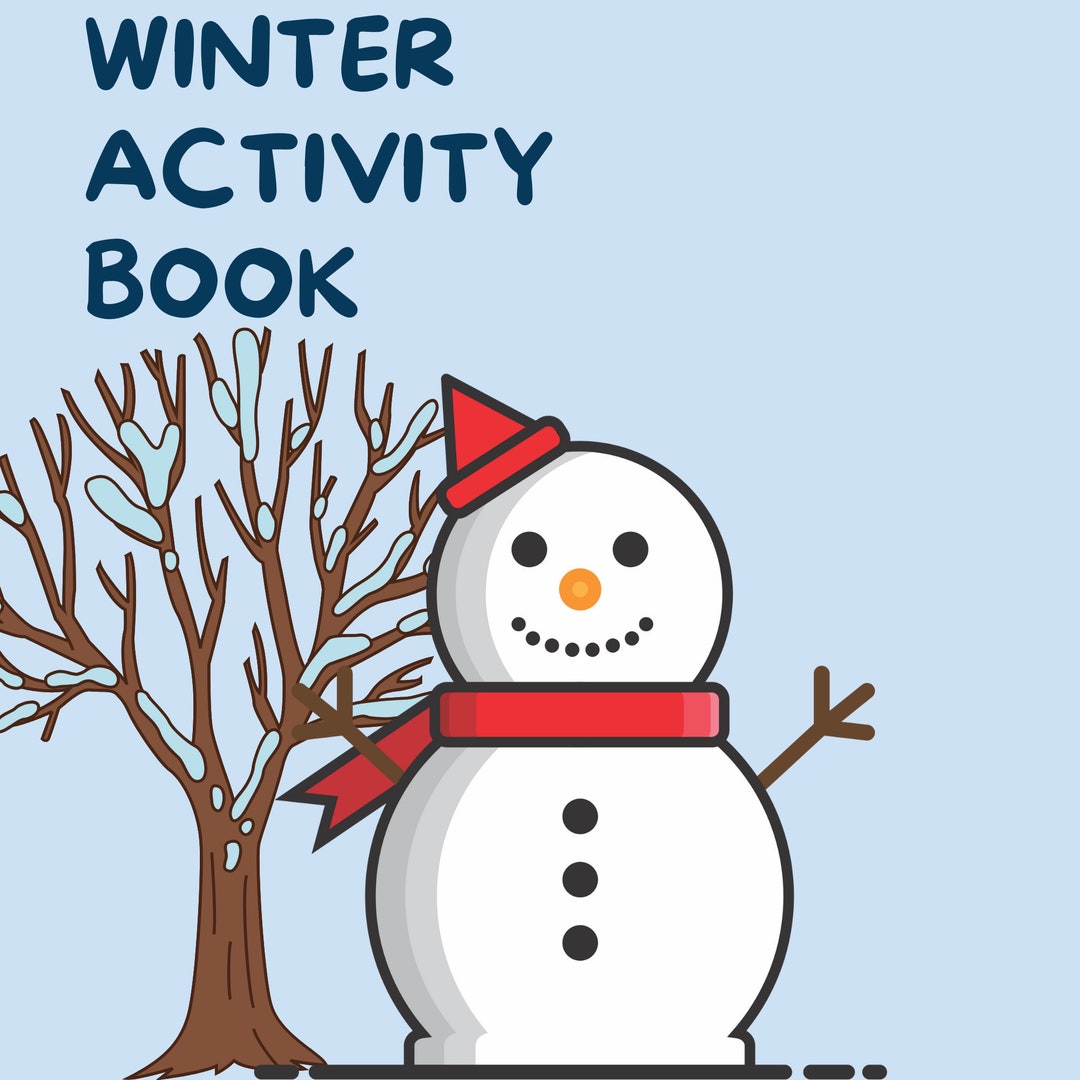 Winter Activity Book, Winter Coloring, Christmas Activity, Winter ...