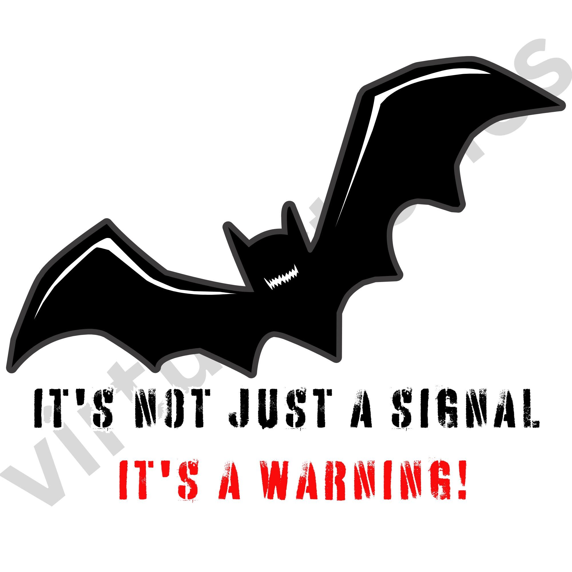 It's Not Just a Signal It's a Warning Svg, the Dark Knight, the Dark ...