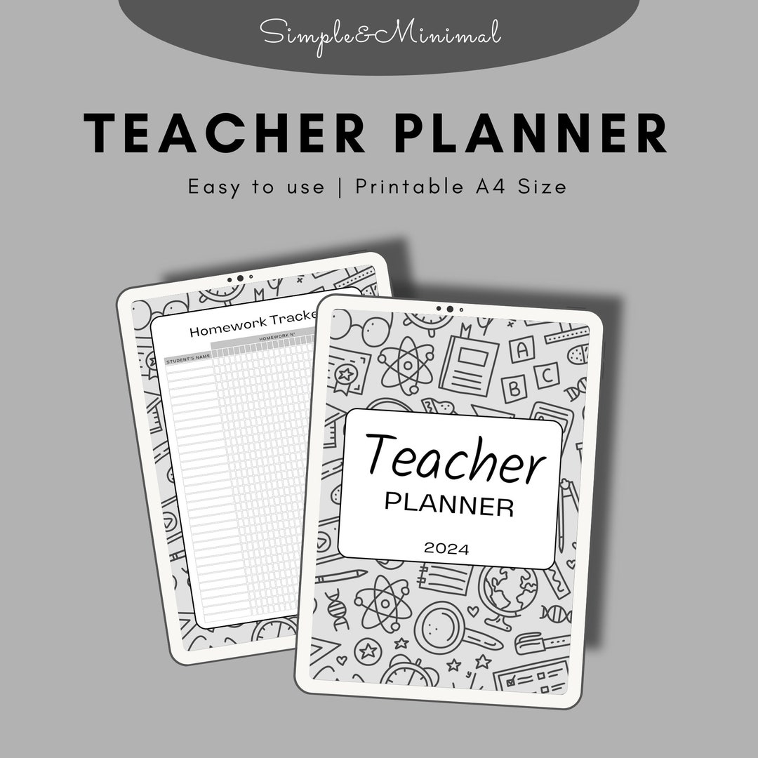 Teacher Planner 2024, Teacher Lesson Plan Book, Classroom Organizer ...