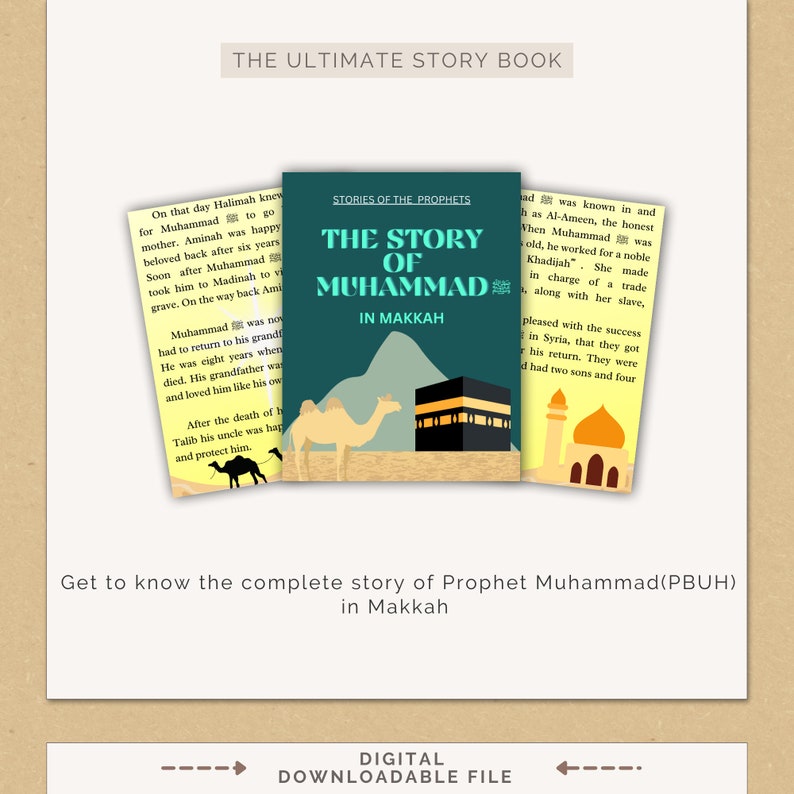 The Story of Muhammadpbuh in Makkah, Printable Prophet Muhammad Mawlid ...