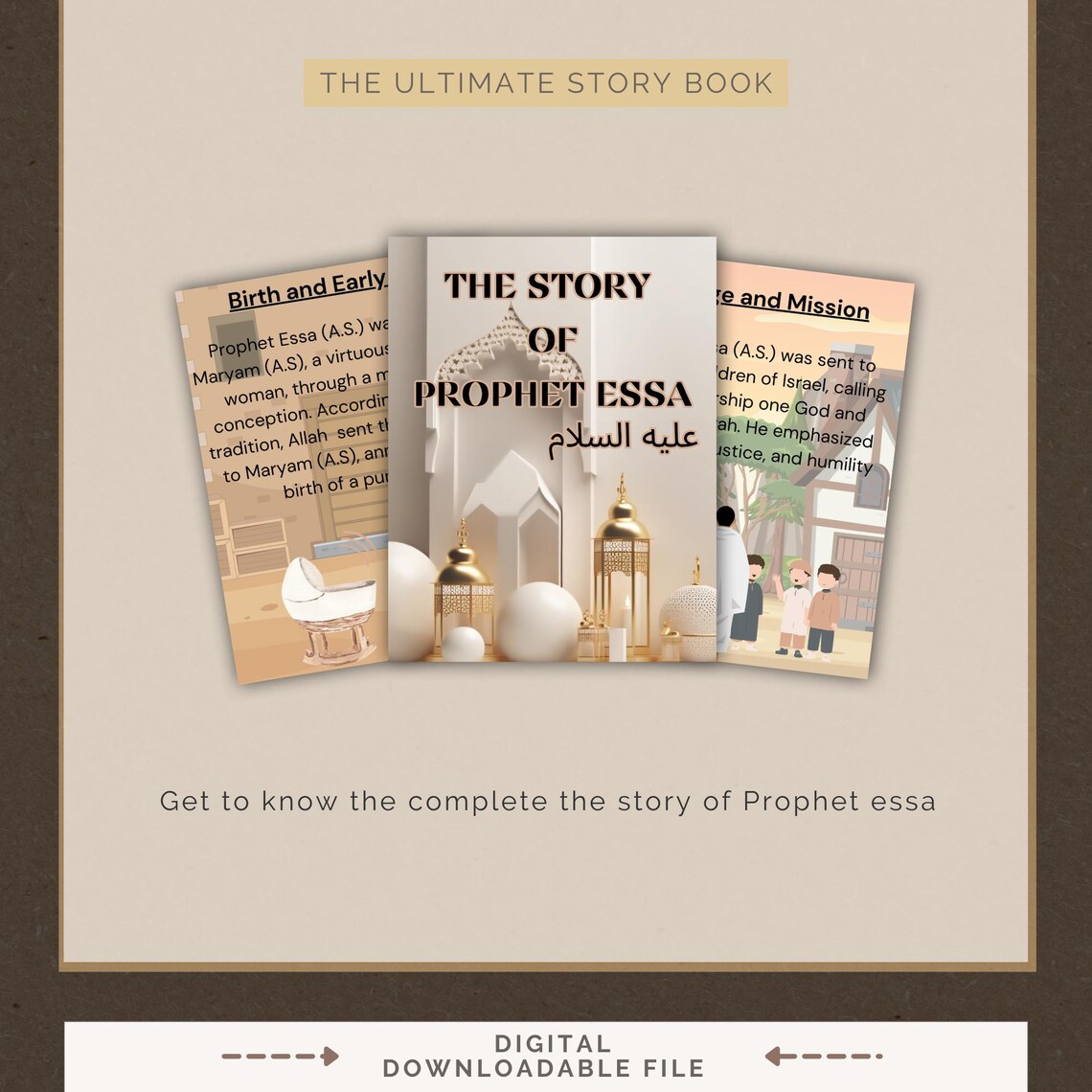 Prophet Essa Story Book, Jesus in Quran, Story of Jesus, Islamic Story ...