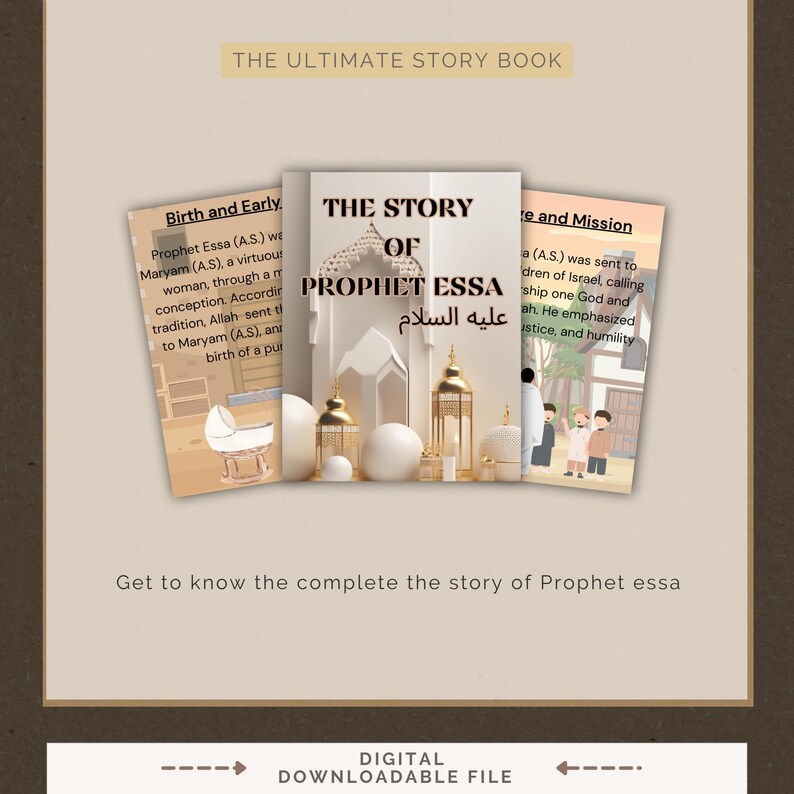 Prophet Essa Story Book, Jesus in Quran, Story of Jesus, Islamic Story ...