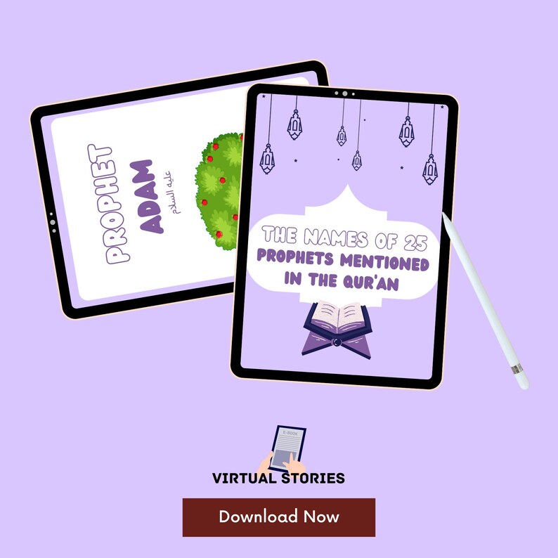 Prophets in Islam Flashcard, Arabic Flash Cards, Islamic Studies ...