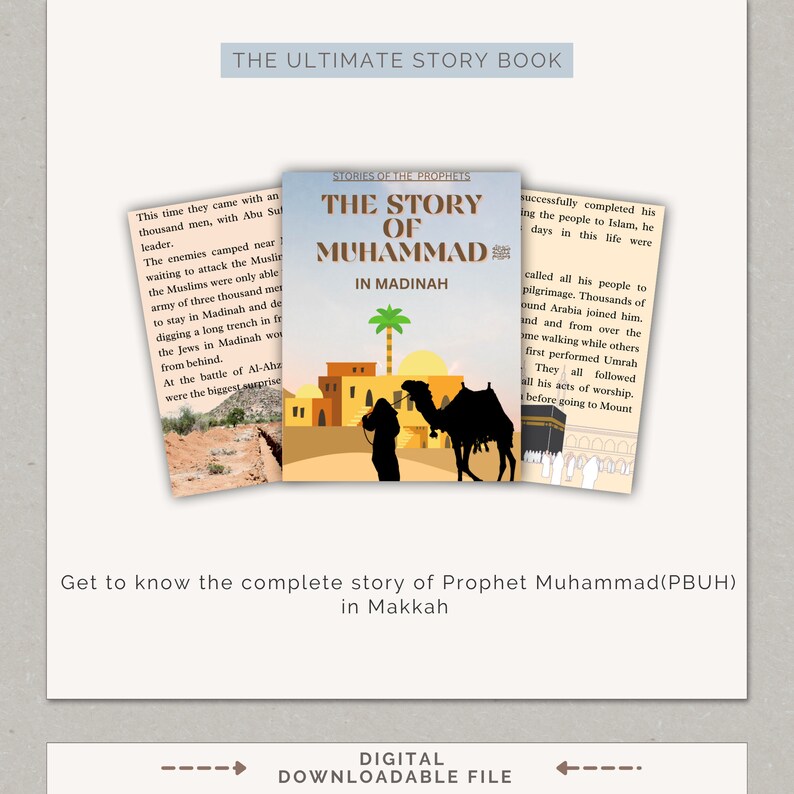 The Story of Muhammad PBUH in Madinah Quran Printable Pdf Learn Quran ...