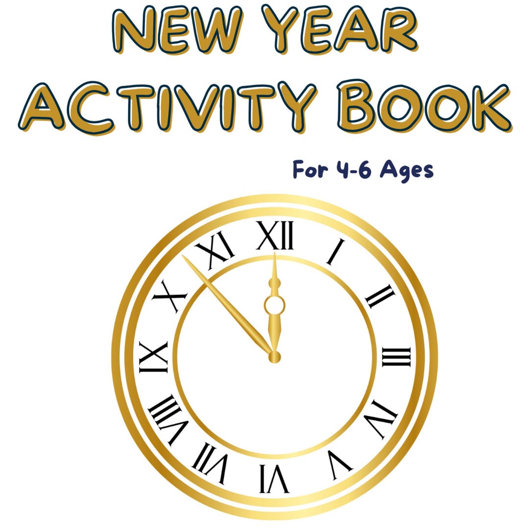 New Year Activity Book, Happy New Year 2025, New Year Activities, New ...
