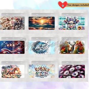 Positive Affirmation License Plate Inspirational Sublimation Design ...