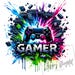 Gamer PNG, Clipart Shirt Gamer Sublimation Design Digital Download ...