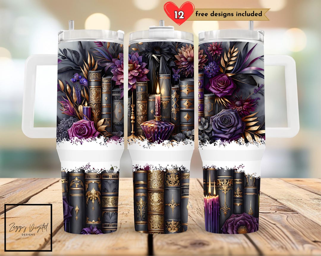 Dark Romance Books and Romantasy Bookish 40oz Tumbler Wrap, 40 Oz ...
