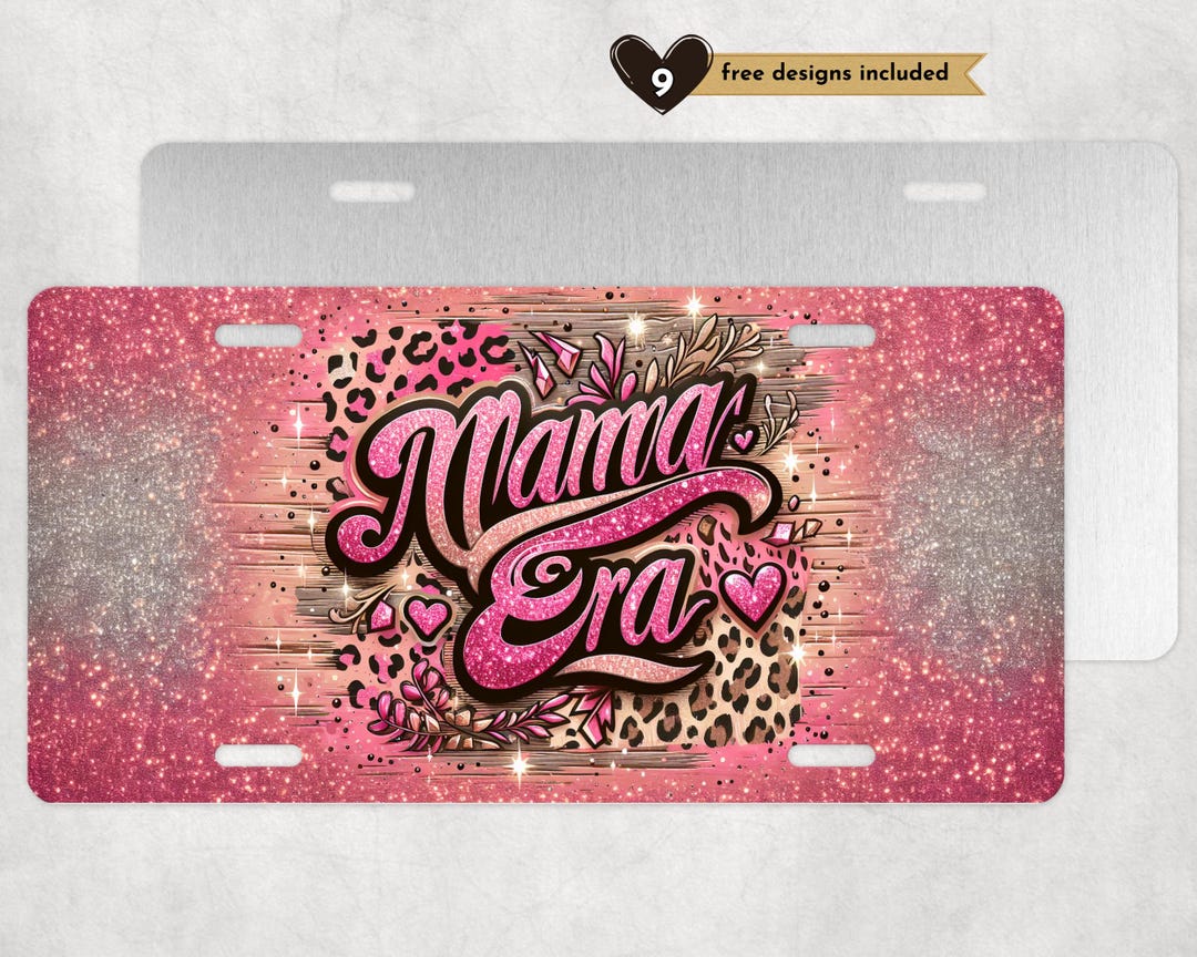Mama Era License Plate Sublimation Design Digital Download PNG Instant ...