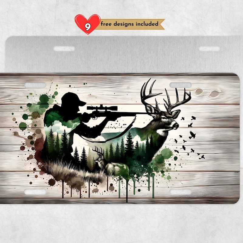 Hunting Dad License Plate - Etsy