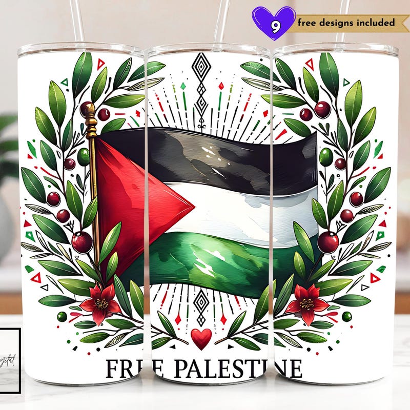 Palestine Design Tumbler - Etsy UK