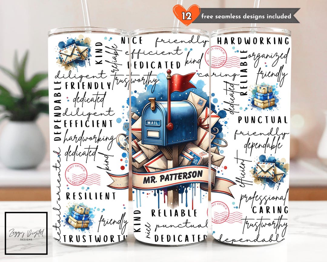 Customizable Postal Worker Appreciation Gift, Mail Man Woman 20 Oz ...