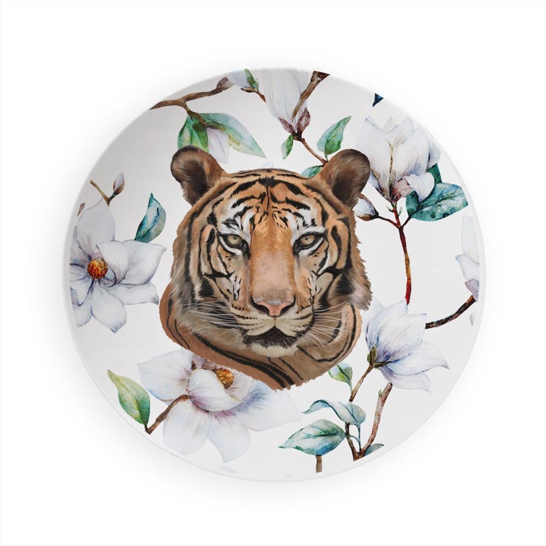Set of 10 Tiger King Accent Plates - Etsy