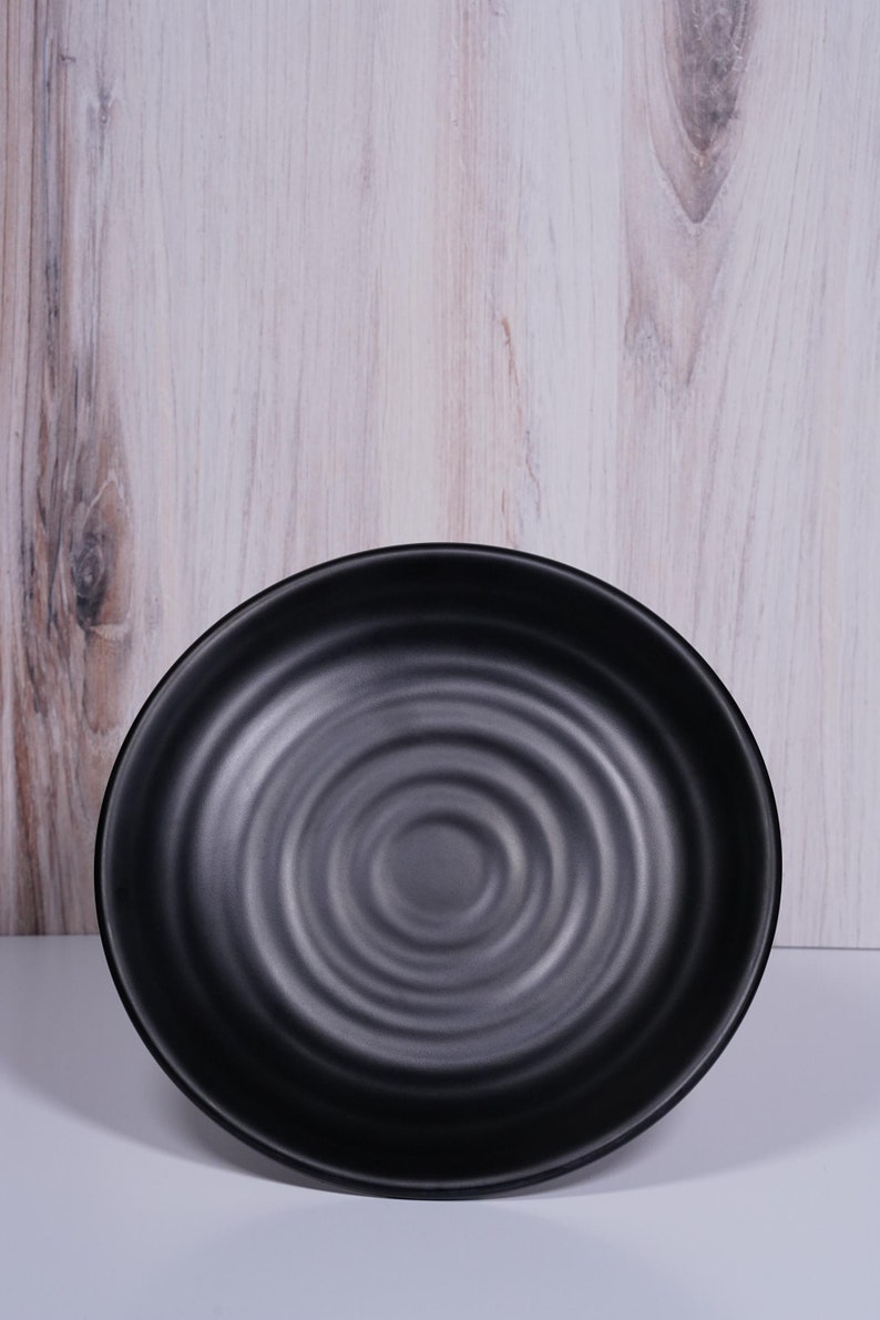 Set of 12 Black Gourmet Melamine Plates - Etsy