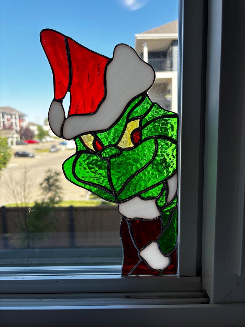 Stain Glass Grinch - Etsy