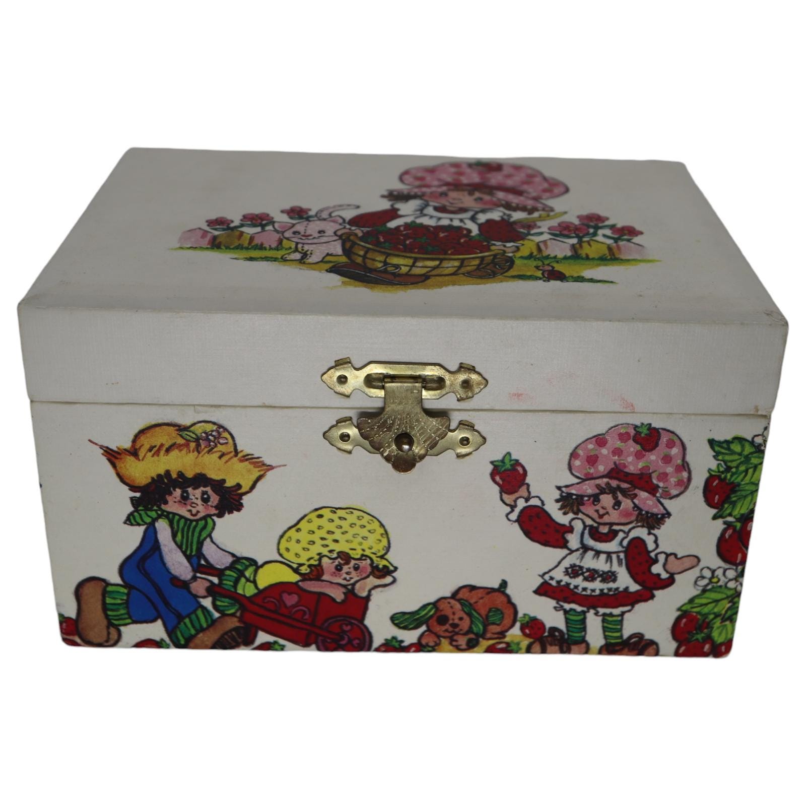 Strawberry Shortcake Music Box Jewellery Box Working Vintage - Etsy