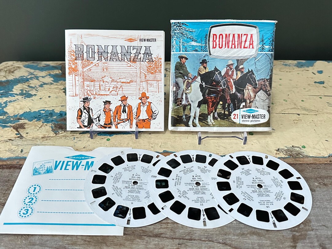 Original 1964 Bonanza TV Series View-master 3 Reel Packet B 471 - Etsy