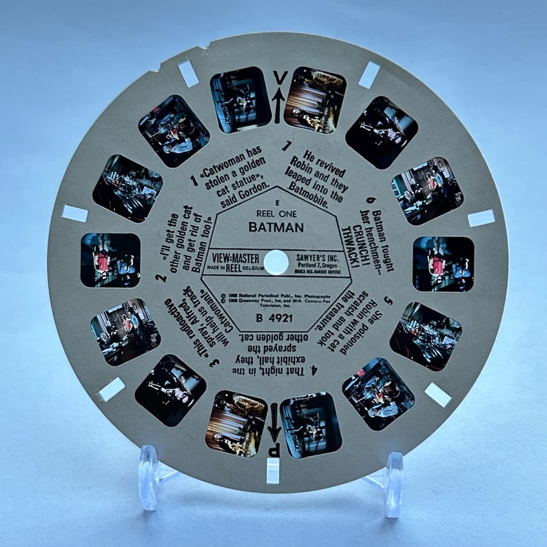 Rare Vintage 1966 Batman GAF View-master Reel Packet B 492 - Etsy