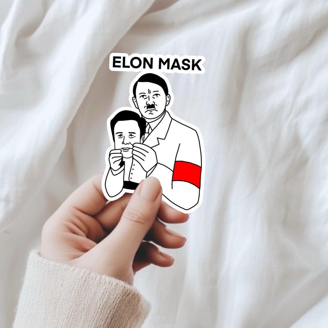 Elon Funny Sticker Anti-elon Musk Sticker Political Sticker Waterproof ...