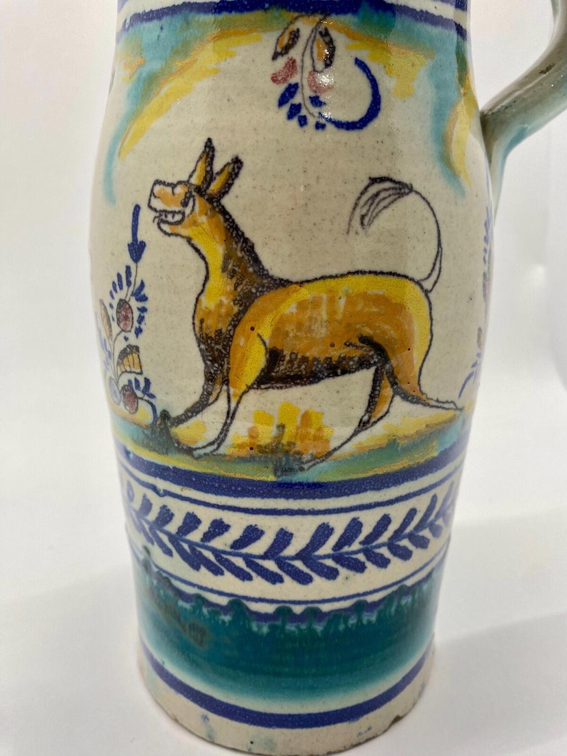 Antique Spanish Stoneware Jug Circa 1800s - Etsy