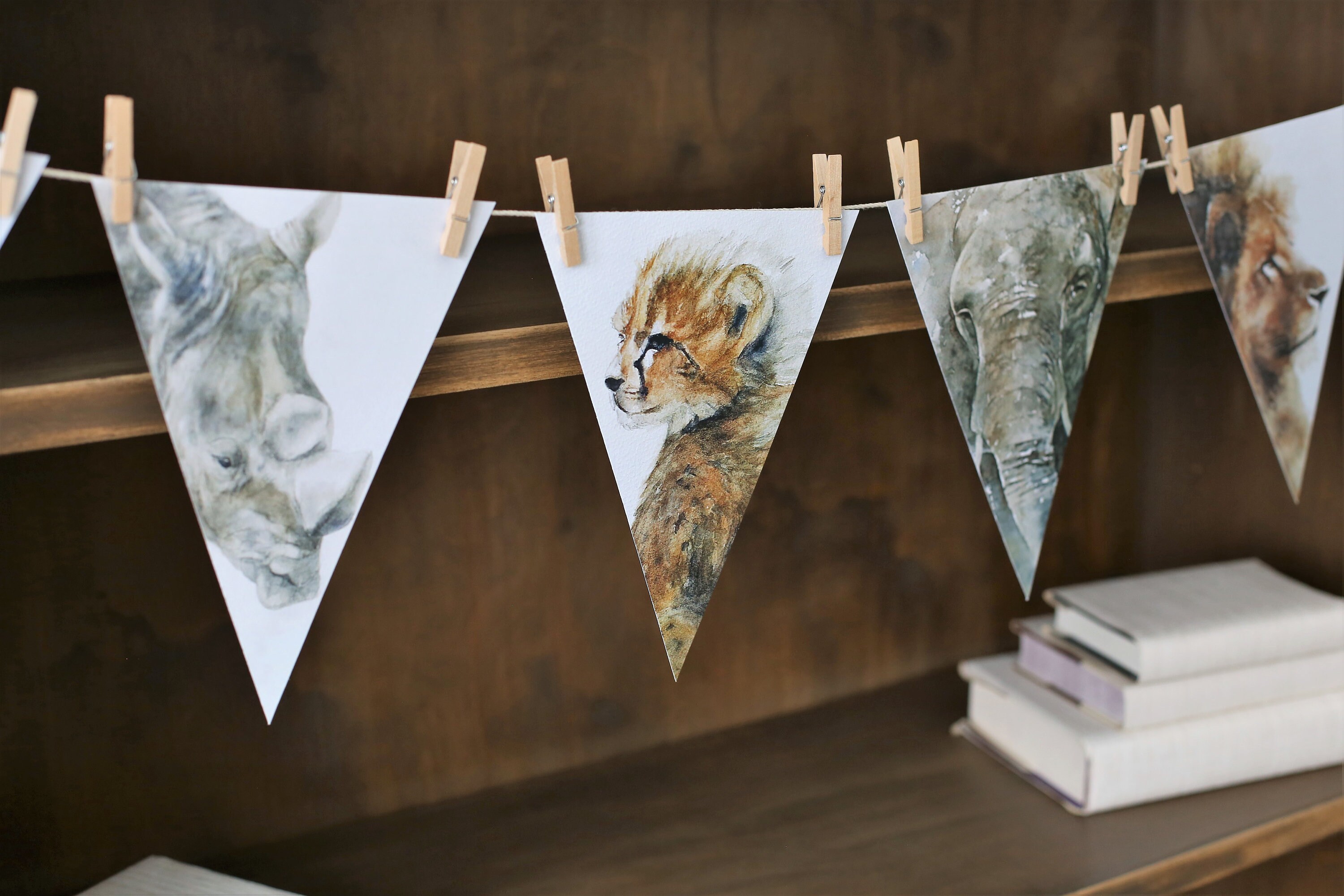 Digital Download Animal Banner. Printable Safari Banner. | Etsy