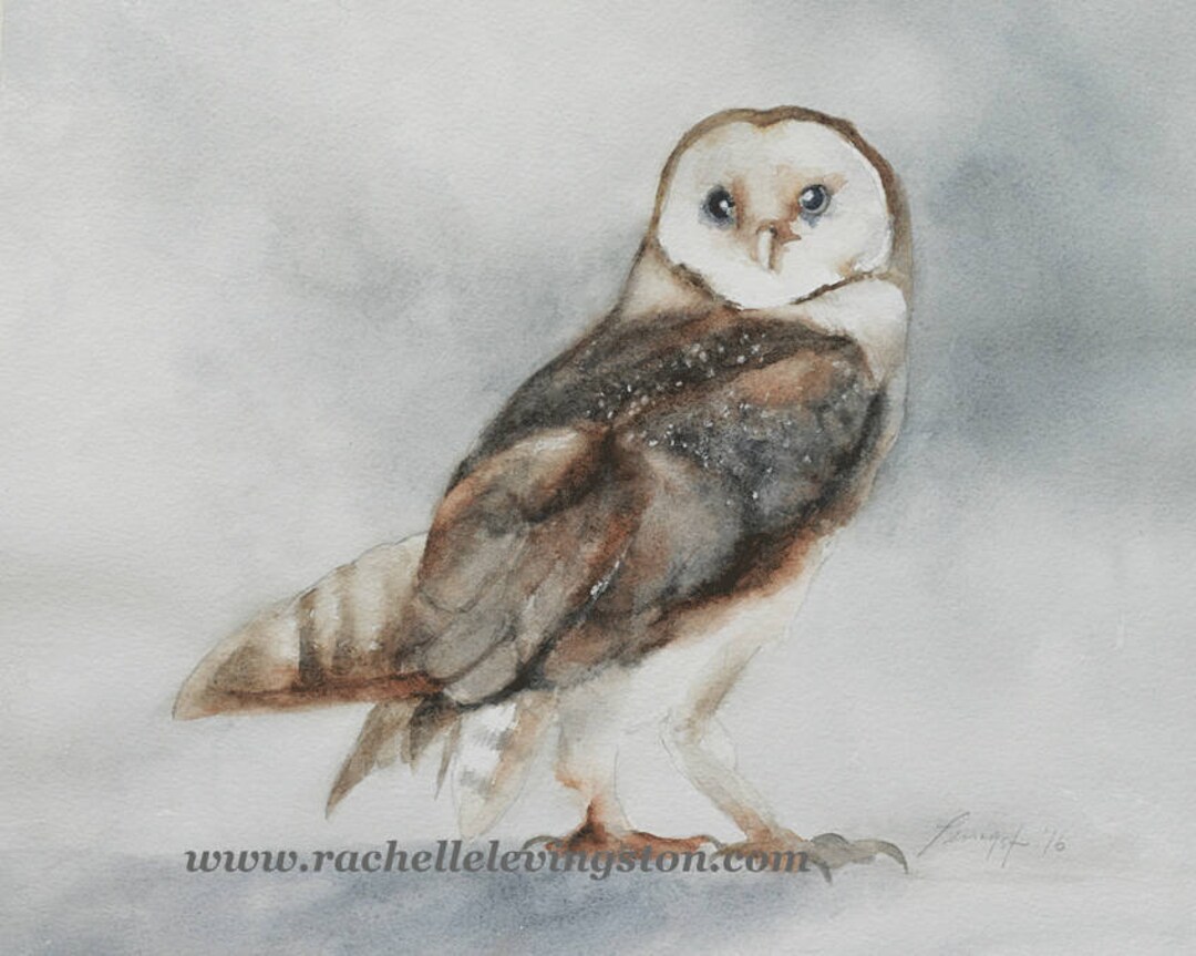 Halloween Owl Painting Watercolor . Halloween Decor. Fall Decor. Owl ...