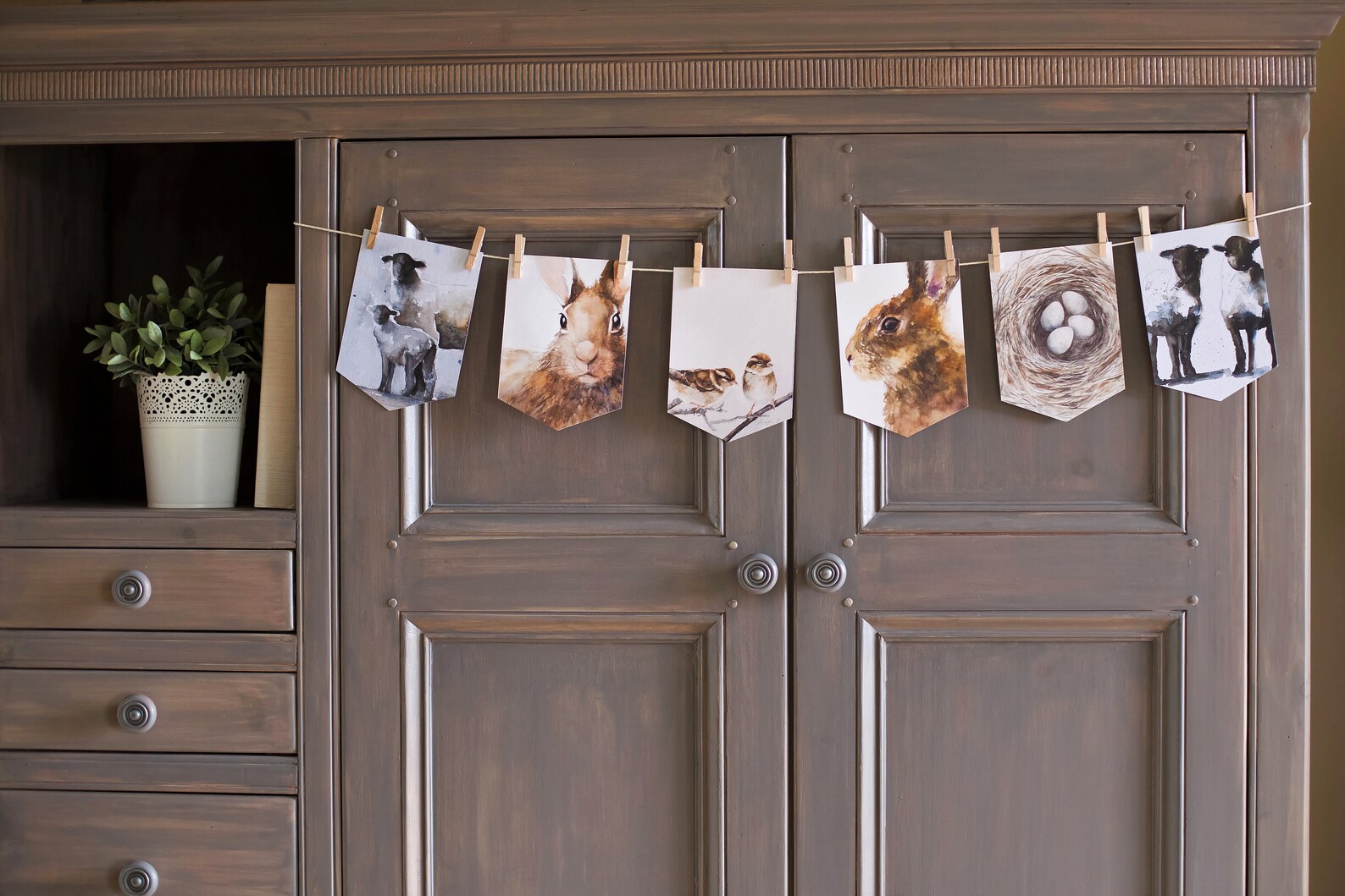 Printable Easter Banner Pennant. Spring Banner. PRINTABLE | Etsy