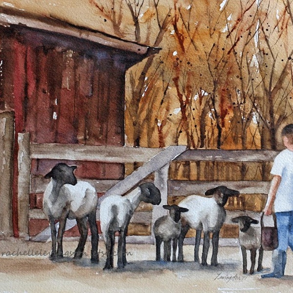 Sheep Painting - Etsy