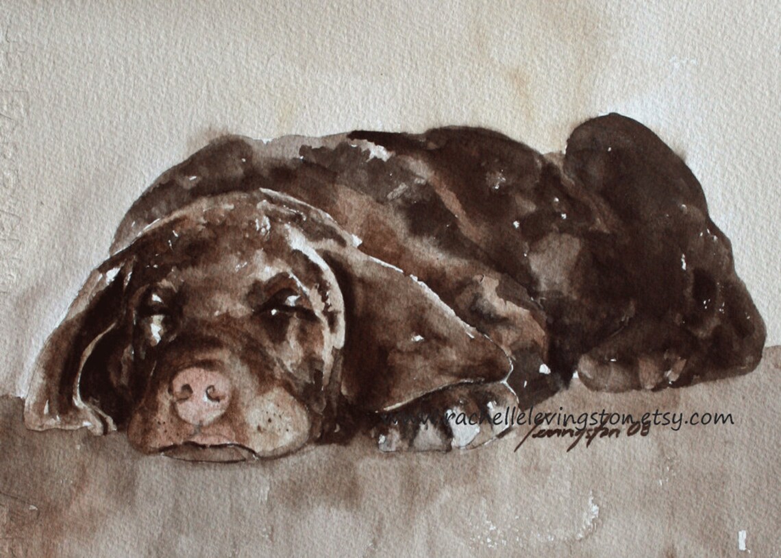 Lab Painting Dog Painting Lab Art PRINT Dog PRINT Art Print of - Etsy