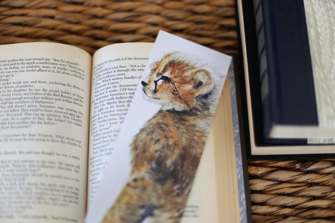 PRINTABLE Baby Cheetah Bookmarks CHEETAH Instant Download Printable ...