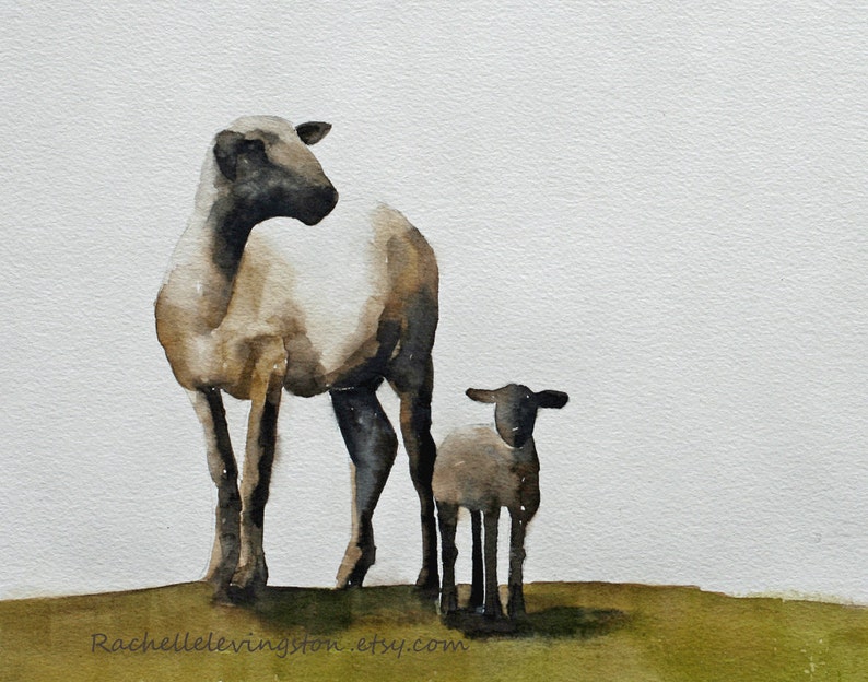 Set of Sheep Art Prints. Baby Shower Gift. Sheep Nursery Art - Etsy