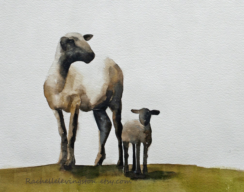 Set of Sheep Art Prints. Baby Shower Gift. Sheep Nursery Art - Etsy