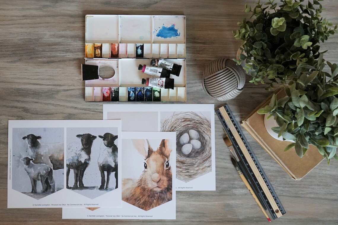 Printable Easter Banner Pennant. Spring Banner. PRINTABLE | Etsy