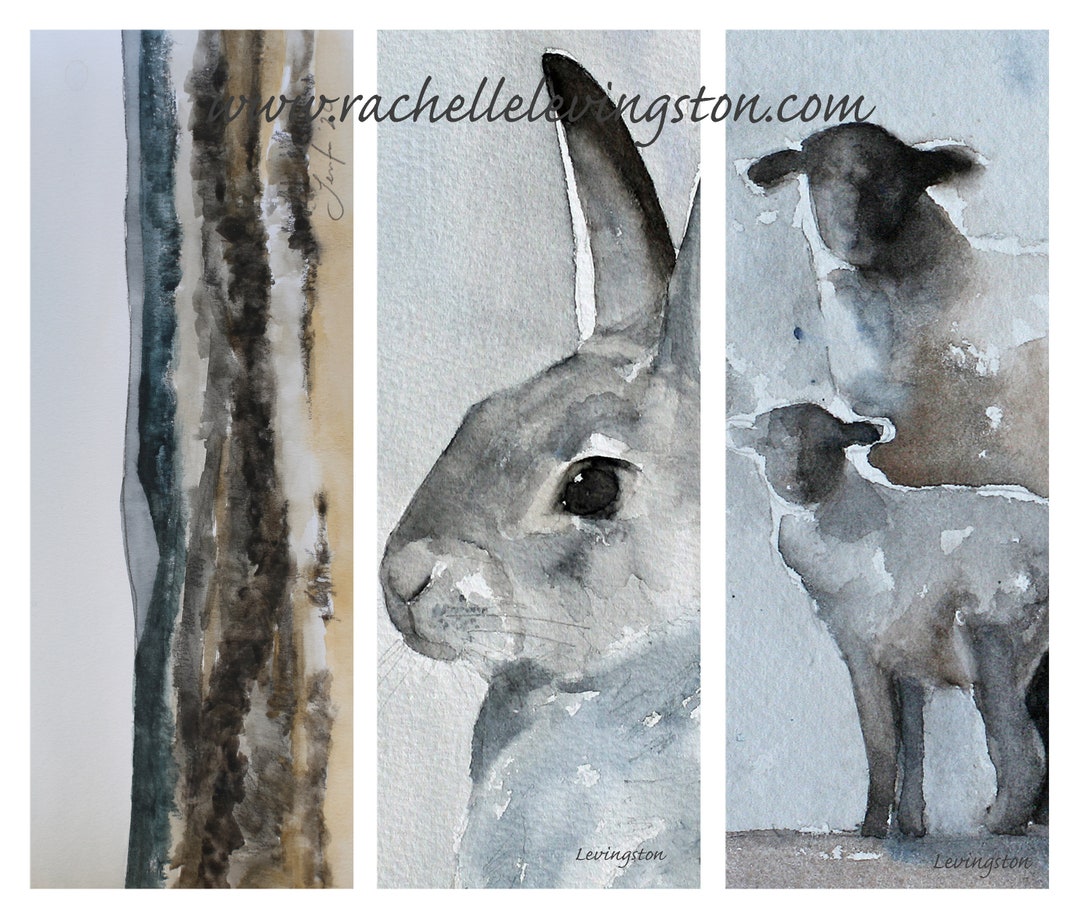 Farm Animal Bookmarks. Printable Easter Bookmark Instant DOWNLOAD ...