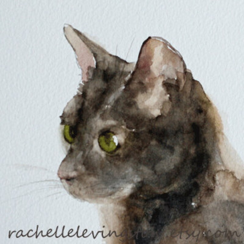 Cat Art - Etsy