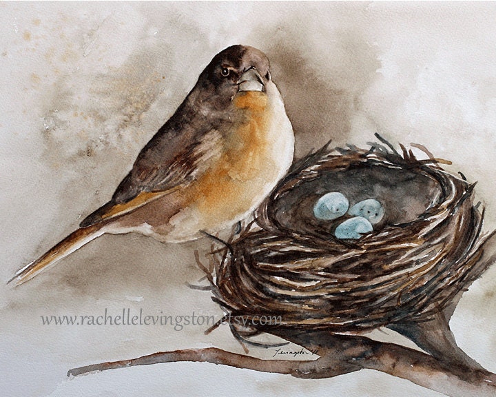 Robin Nest Painting