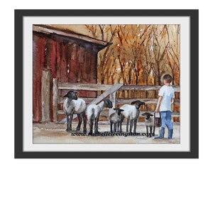Thanksgiving Art- Urban Farmhouse Print- Nursery Farm Art- Farm Animal ...
