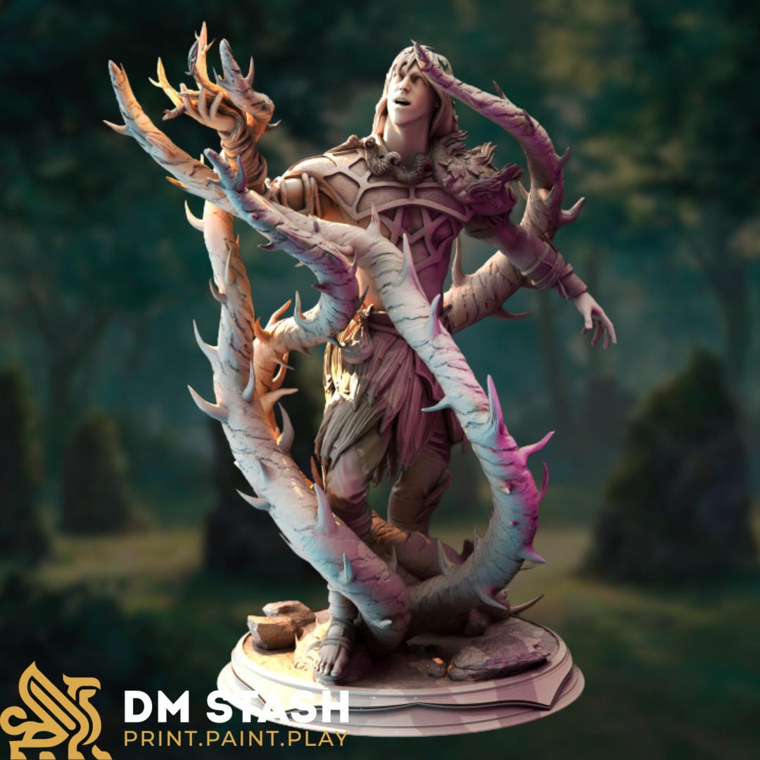 Male Druid Mini | Circle of Thorns Miniature | Vine-summoning Guardian ...
