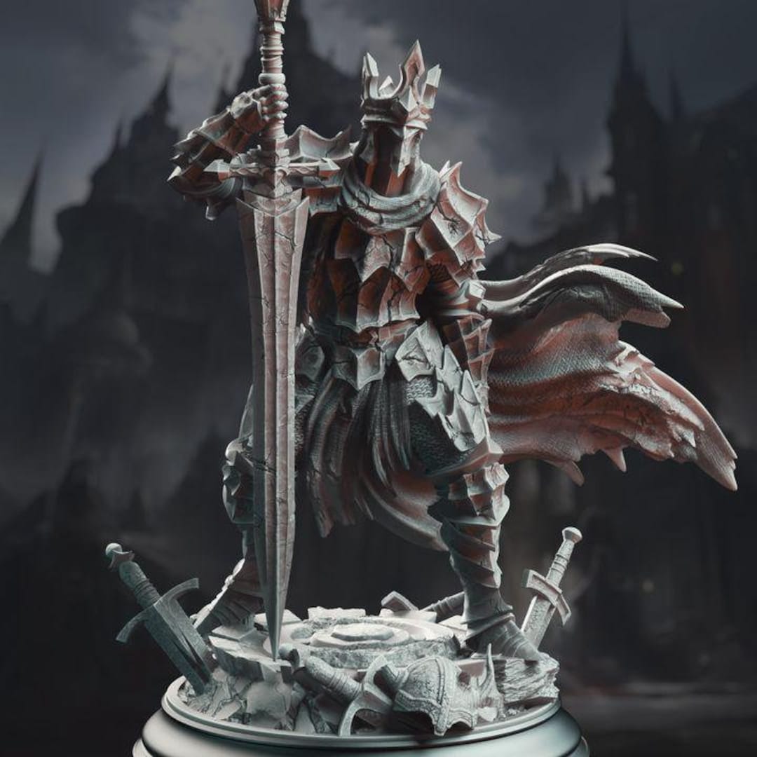 Void Knight Miniature: Resin Dark Warrior for RPG & Wargames - Etsy
