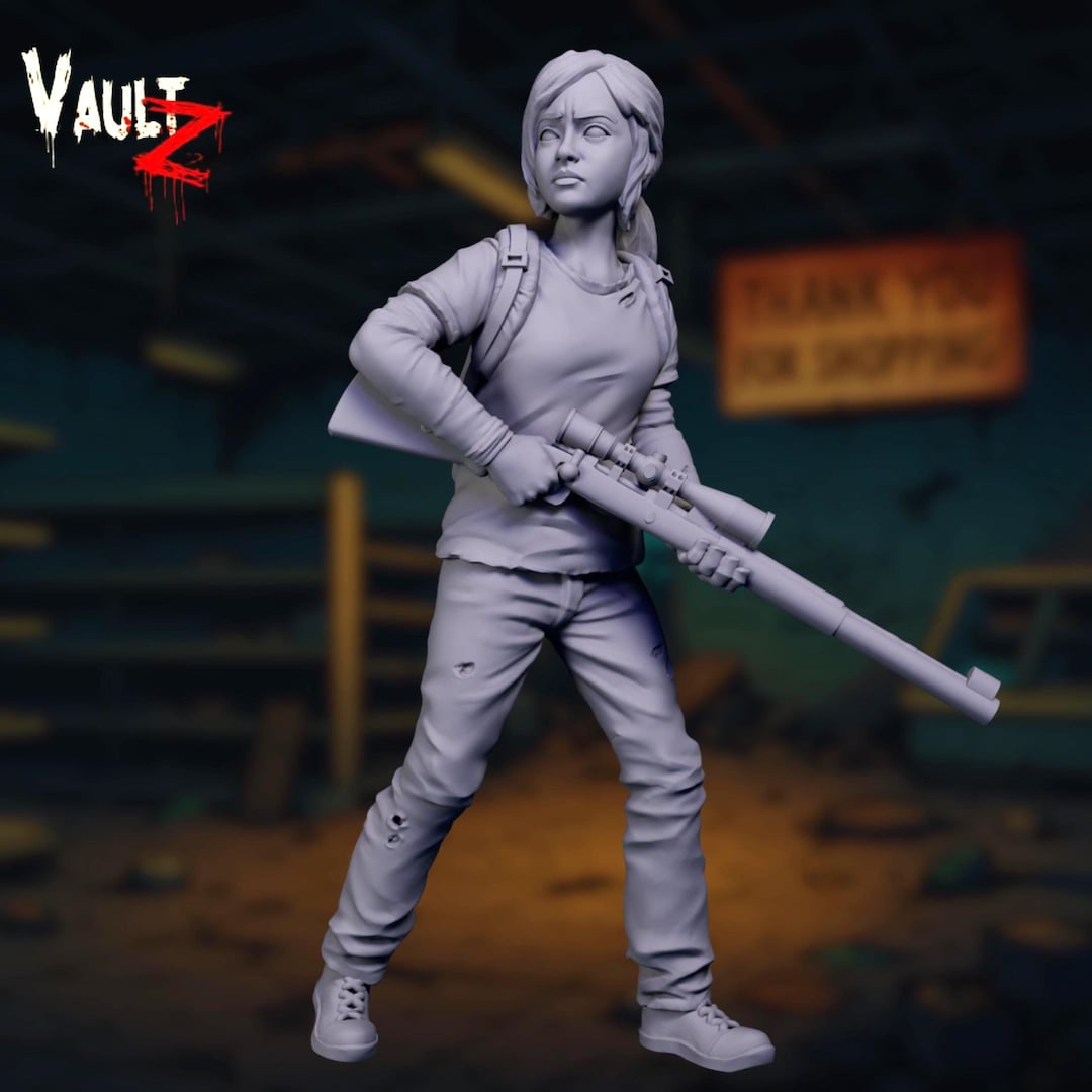 Zombie Sniper Girl Miniature | Post-apocalyptic Teen Survivor With ...