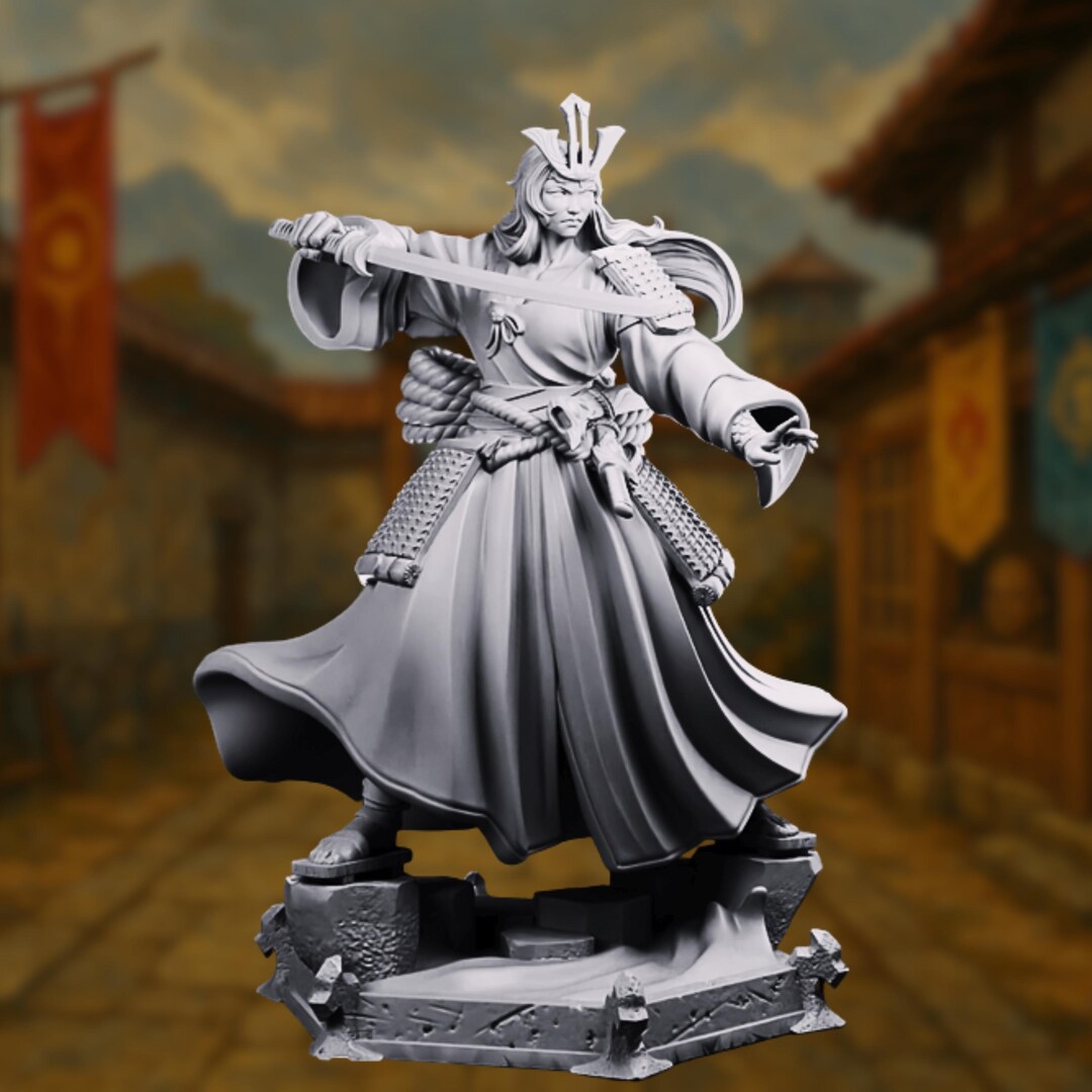 Female Samurai With Katana Mini | Honorable Ronin Blade Duelist for ...