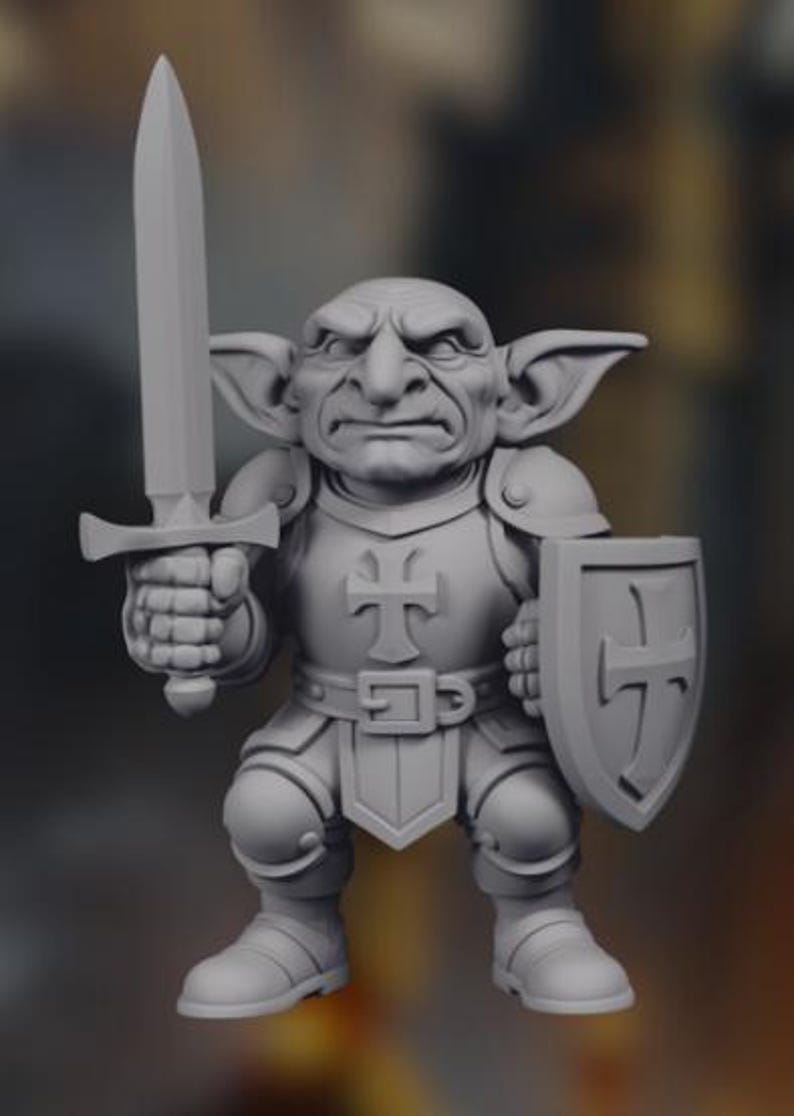 Goblin Fighter Cleric Monk Minis | Goblinoid Adventuring Party Set | by ...