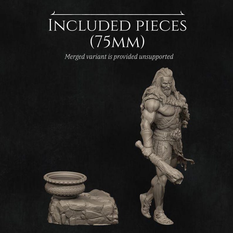 Heracles the Lion Slayer Resin Model Kit | Greek Hero, 75mm/140mm ...