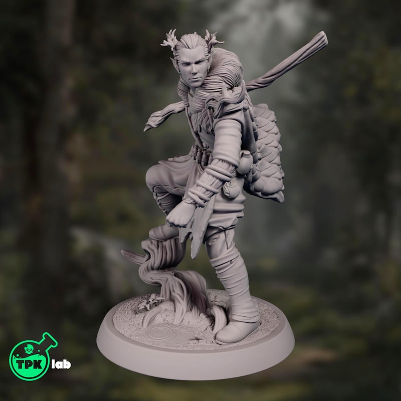 Elf Elven Druid Miniature - Etsy