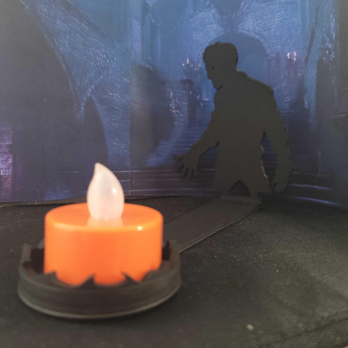 Zombie Shadow Caster Spooky Tealight Decor Perfect for Halloween - Etsy