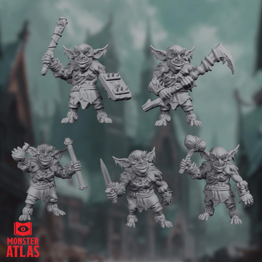 Ice Goblin Raiders Set | Frost Goblin Miniatures | Arctic Ambushers and ...