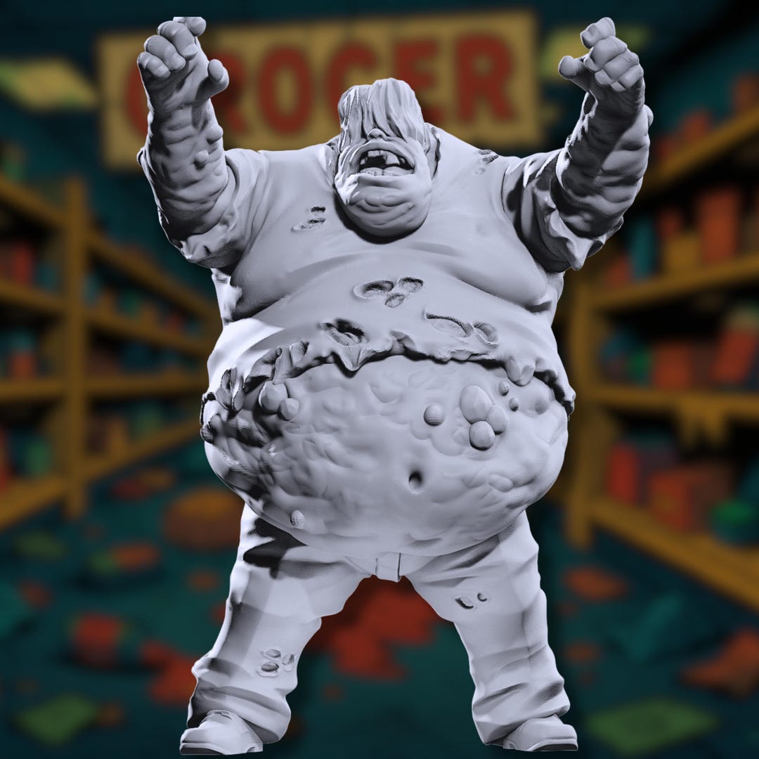 Fat Bloated Zombie Mini | Obese Infected Zombie Boss AFMBE & Zombie ...