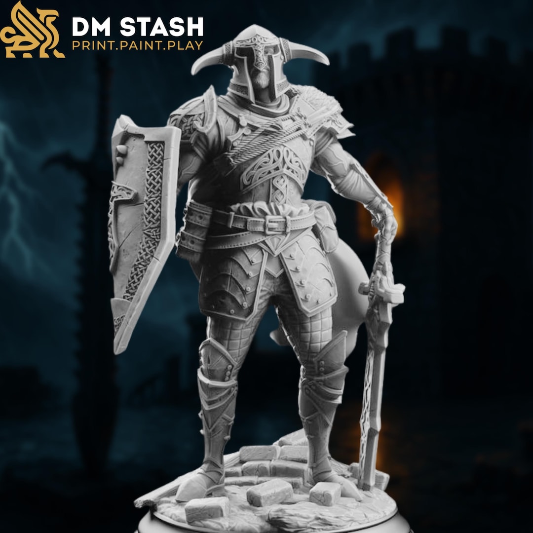 Heavy Plate Armor Champion Fighter Mini: Paladin Fortress Guardian With ...