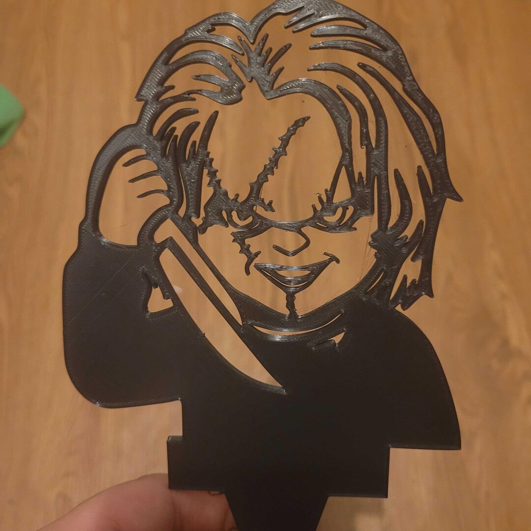 Chucky Shadow Caster 3D Printed Horror Decor Halloween Light Accessory ...