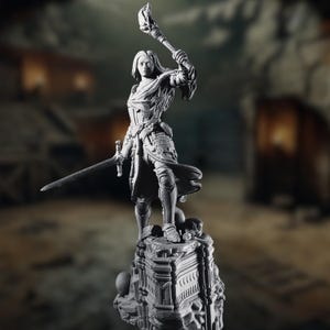 Human Female Fighter Mini | Female Cleric Dungeon Delver With Torch ...
